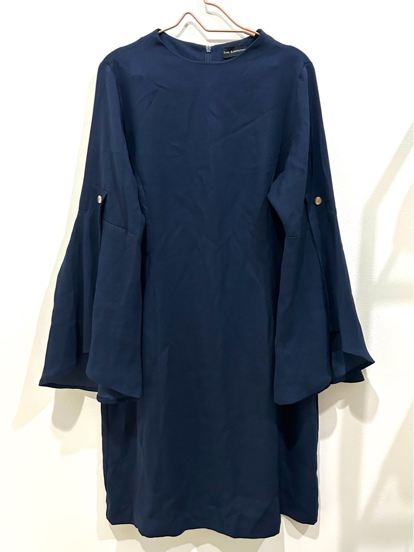 FORMAL DRESS THE EXECUTIVE - NAVY BLUE, Fesyen Wanita, Pakaian Wanita ...