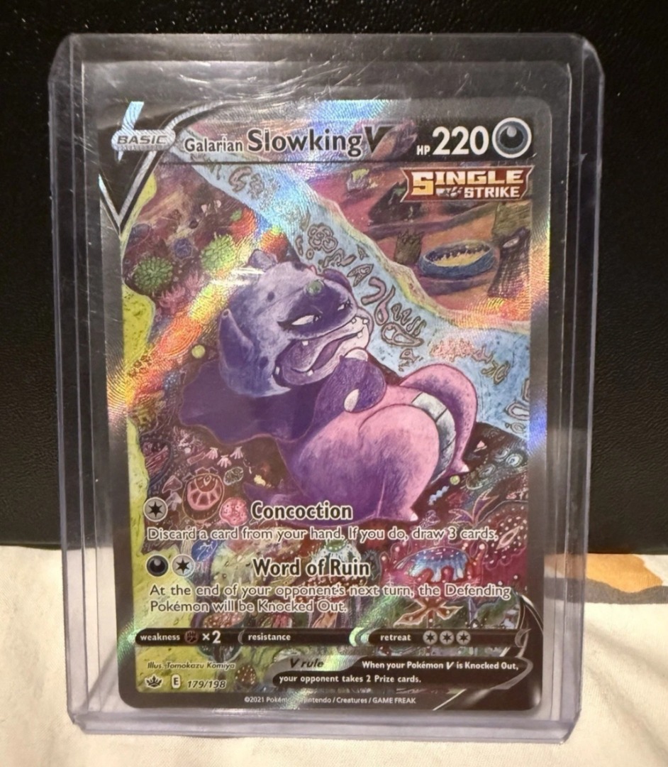 Galarian Slowking V (Alternate Full Art) 179/198 Swsh06: Sword & Shield ...