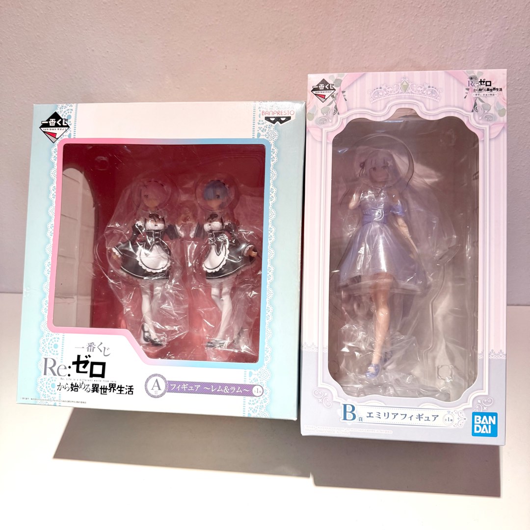 [Get both for $50!] Re:zero rezero re zero figure figurine ichiban kuji ...