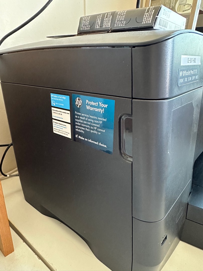 HP OfficeJet Pro 8710 Printer with Ink, Computers & Tech, Printers ...