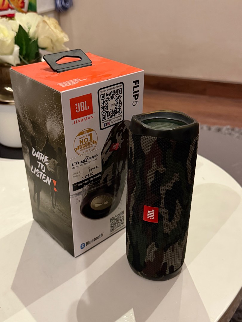 JBL Flip 5 - Army Green 100% Original Purchase in Singapore NEGO SAMPE ...