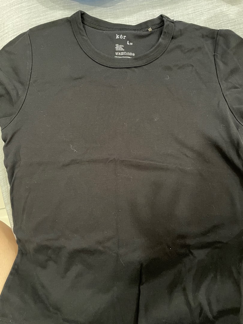 Kor plain T, Women's Fashion, Tops, Shirts on Carousell
