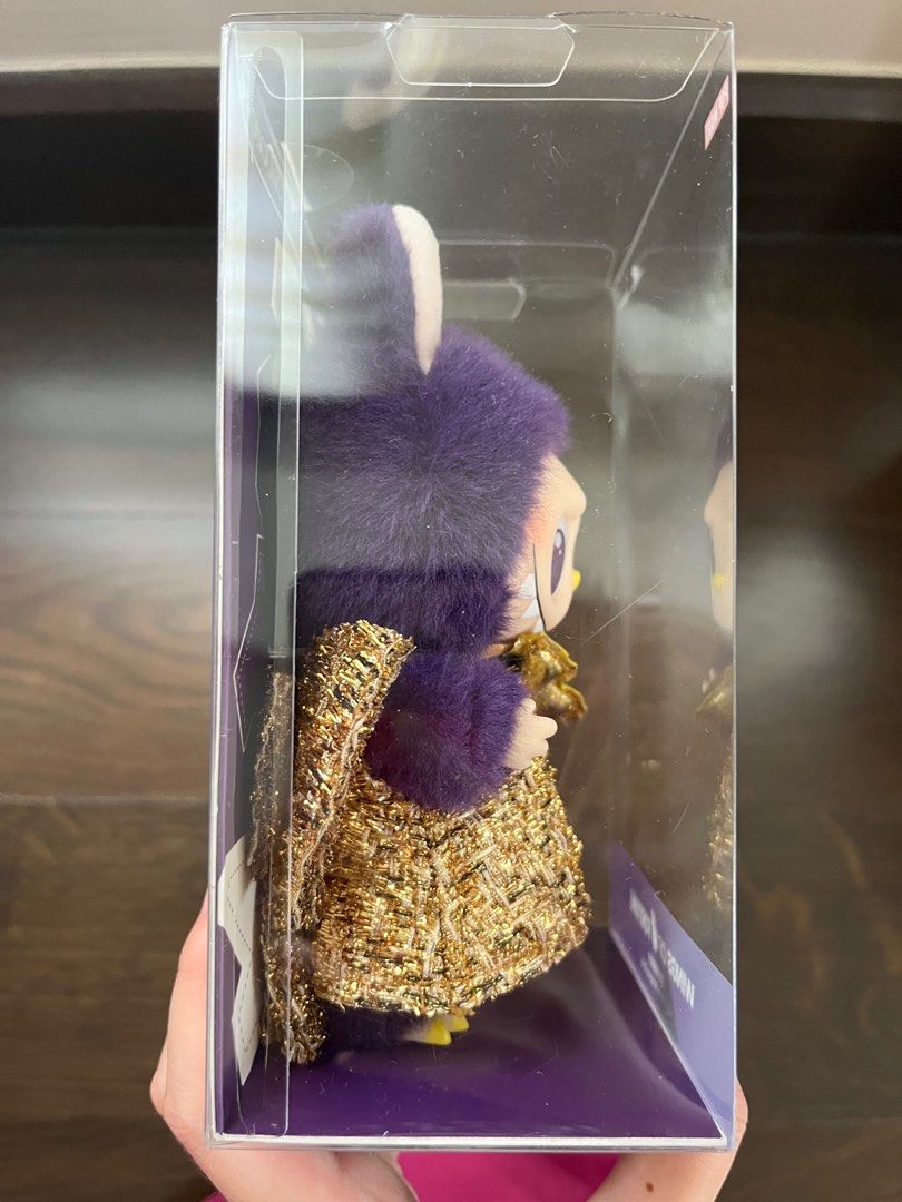 Labubu x Pronounce Wings of Fortune purple Labubu with removable gold ...