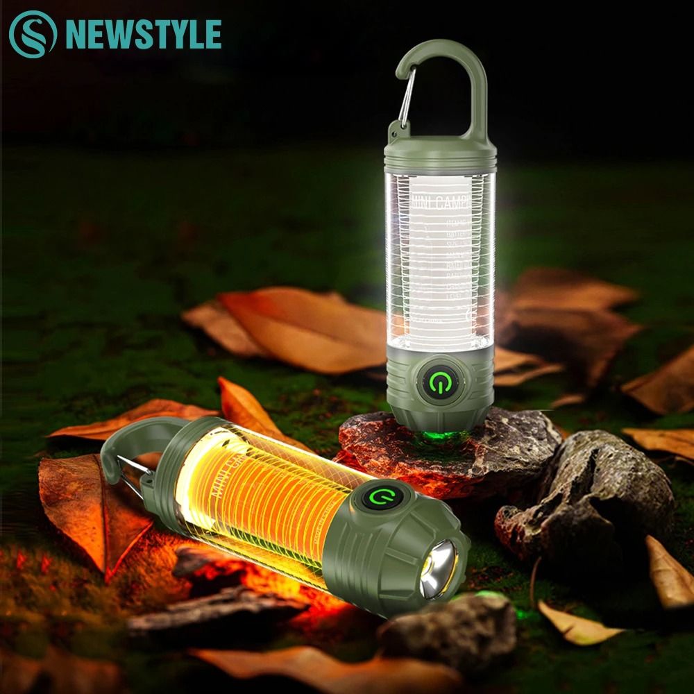 LED Camping Lantern Multi Functional Flashlight Portable Super Bright ...