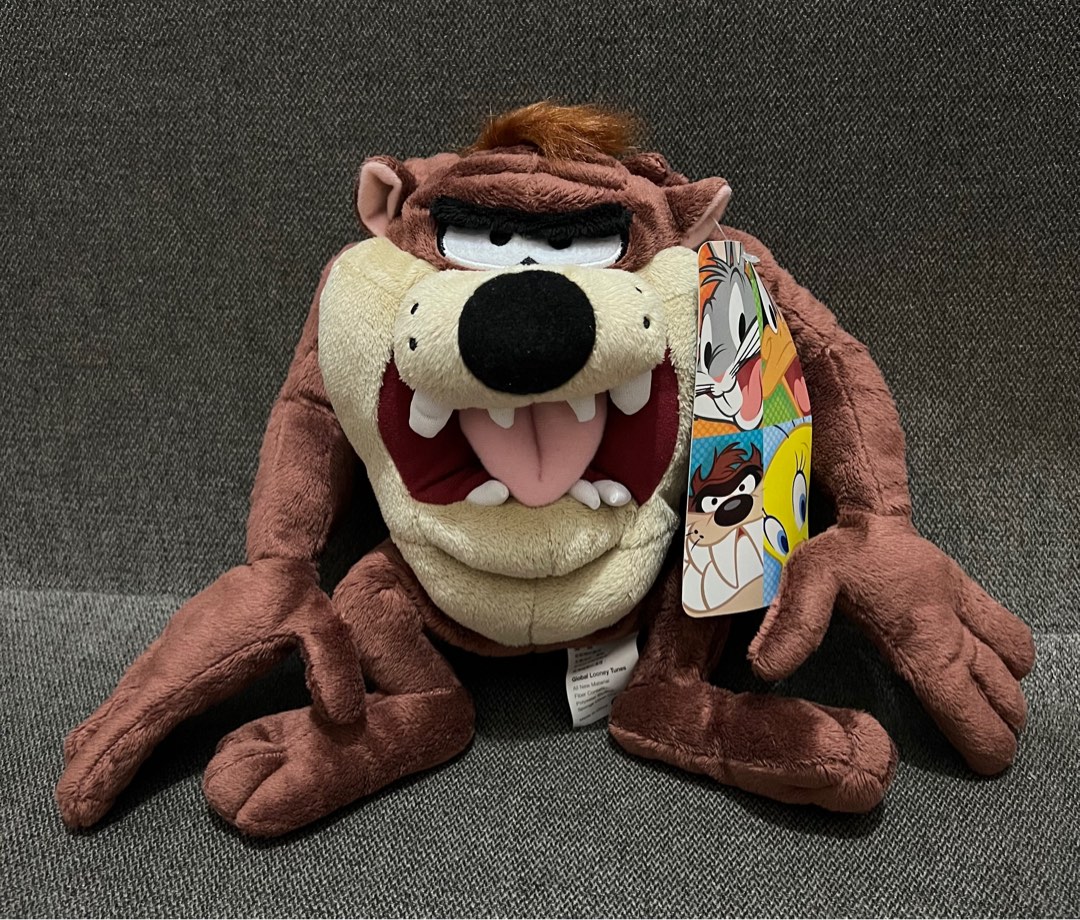 Looney Tunes Taz Tazmanian Devil Plush, Hobbies & Toys, Toys & Games on ...