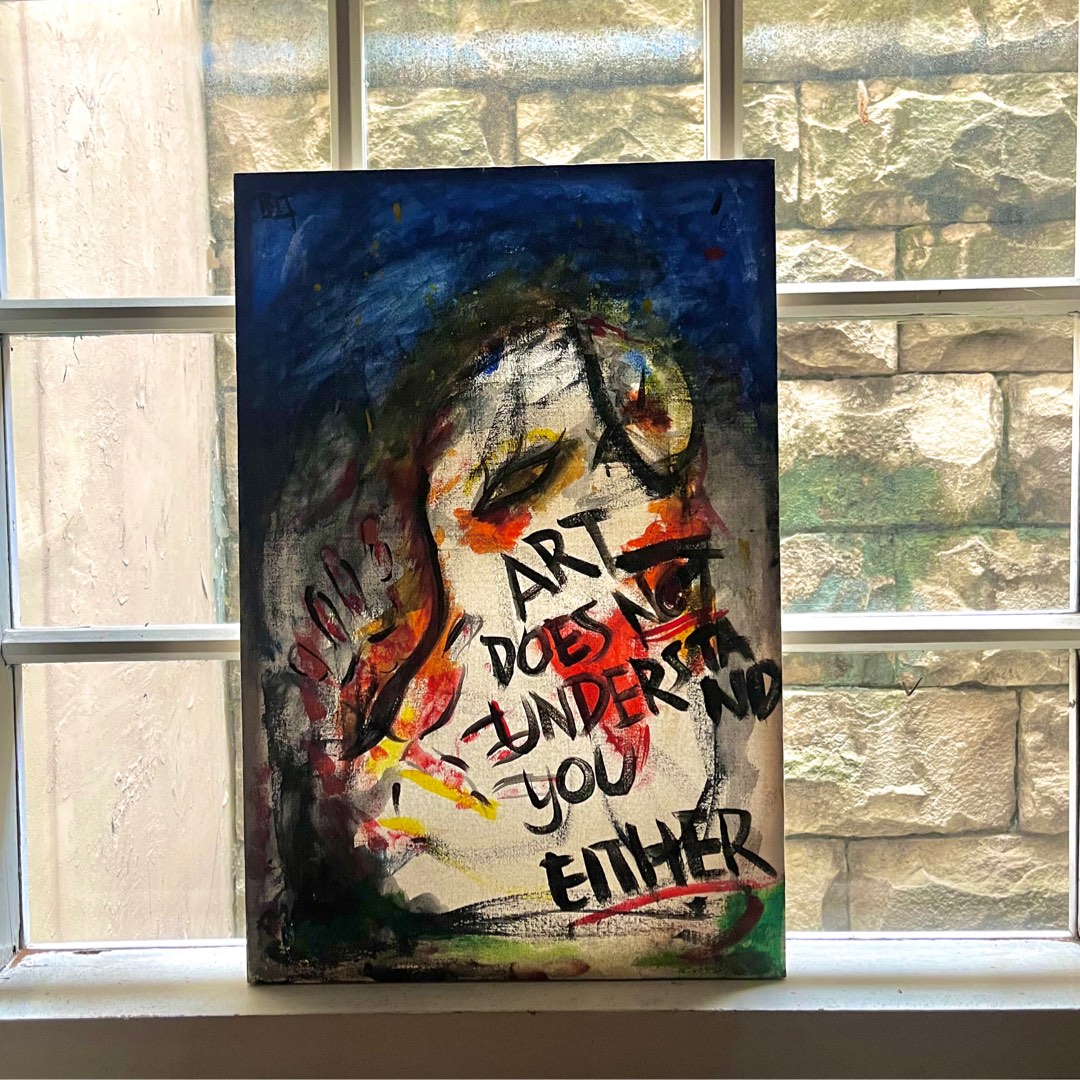 Lukisan Abstract Gothic - About Art, Perabotan Rumah di Carousell