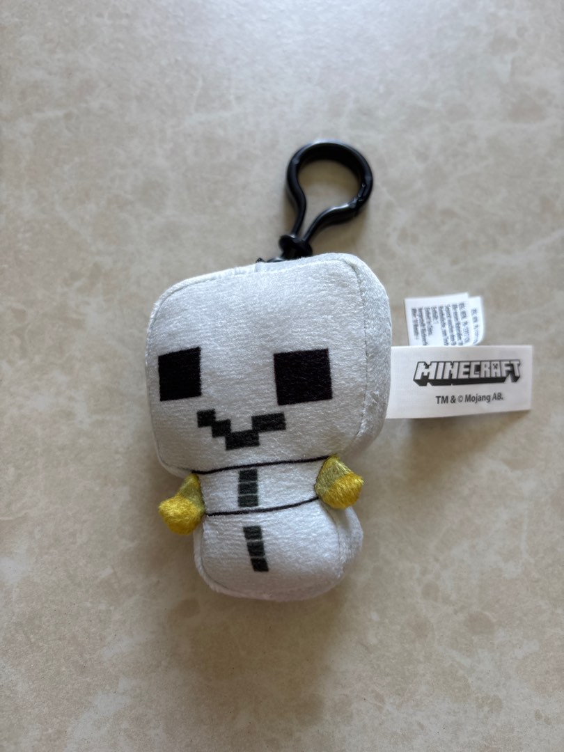 Minecraft Skeleton Plushie Keychain, Hobbies & Toys, Toys & Games on ...