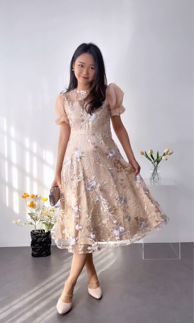 Miss Nomi Dress Pesta (BARU), Fesyen Wanita, Pakaian Wanita, Gaun & Rok ...