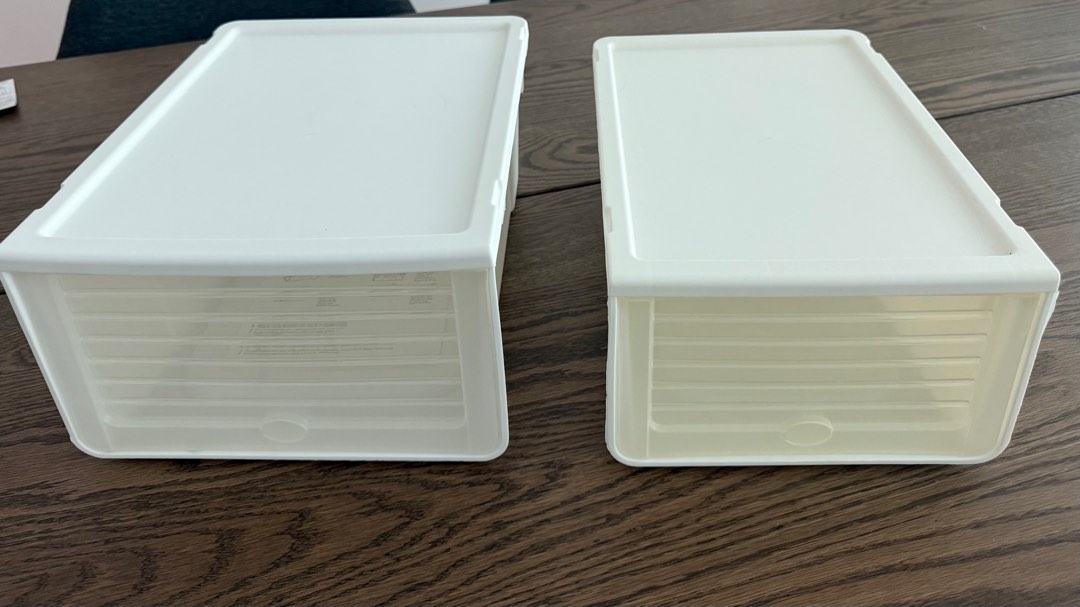 Modular Storage Box with Retractable Lid - White, Furniture & Home ...