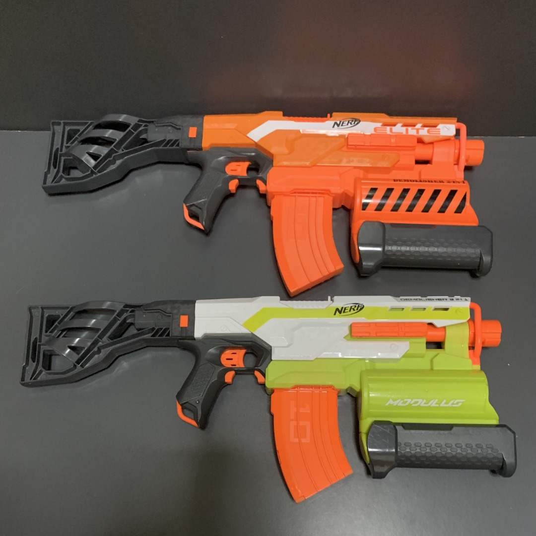 Nerf Elite & Modulus Demolisher, Hobbies & Toys, Toys & Games on Carousell