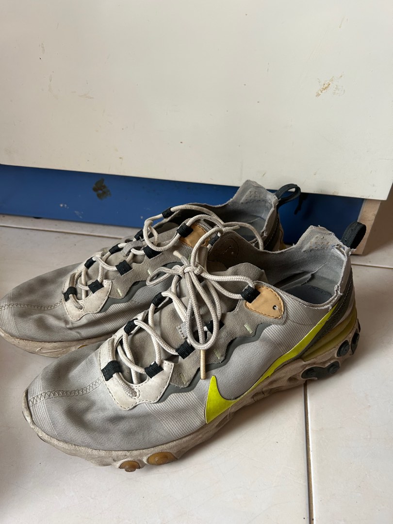 NIKE REACT ELEMENT 55 SECOND 43/27.5cm/US9.5, Fesyen Pria, Sepatu ...