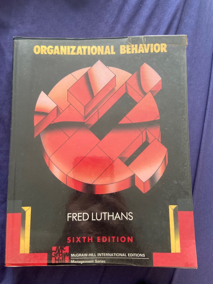 Organizational Behavior by Fred Luthans - Sixth Edition, Hobbies & Toys ...