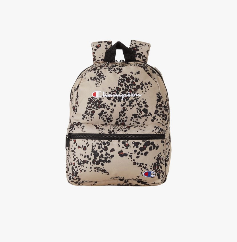 Original Champion Mini Backpack Khaki Color Leopard-Cheetah Print ...