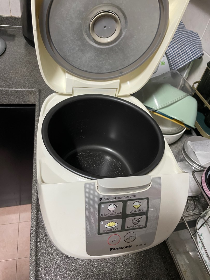 Panasonic Fuzzy Logic Rice Cooker SR-06181, TV & Home Appliances ...