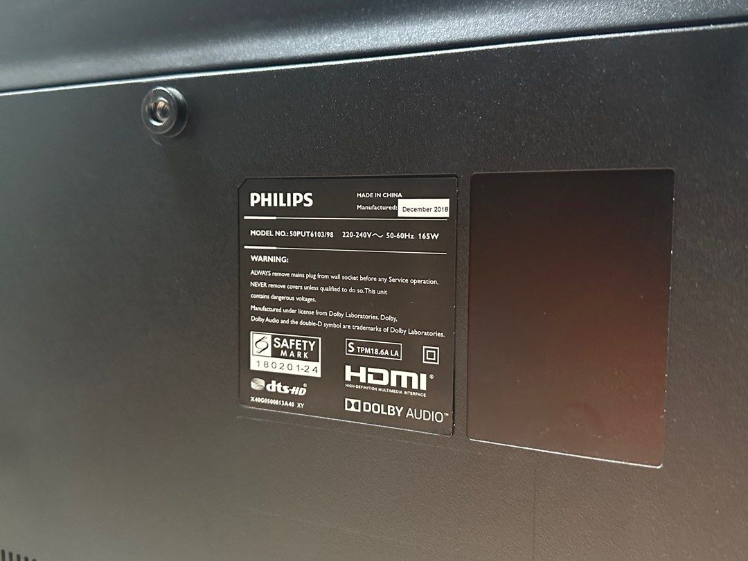 Philips Smart TV - Model 58PUT6103/98, TV & Home Appliances, TV & Entertainment, TV on Carousell