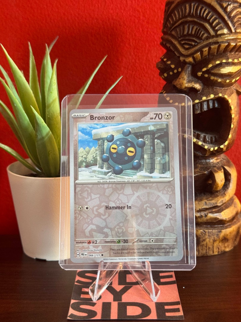 Pokemon TCG Card - Bronzor (Prismatic Evolutions, #066/131, Reverse ...