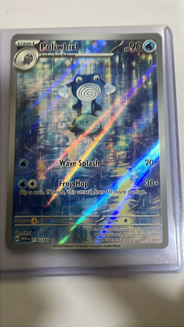 [RAW] Poliwhirl SIR Pokemon 151 English, Hobbies & Toys, Toys & Games ...