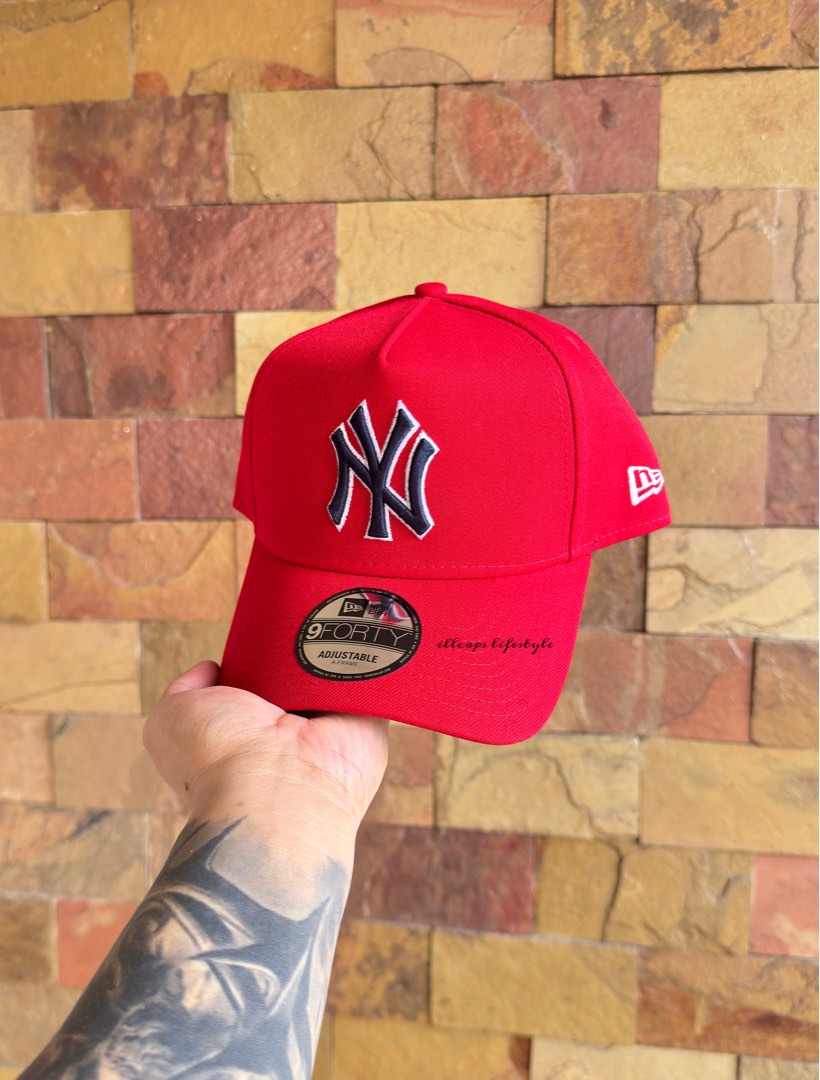 Scarlet Red Yankees 9Forty A-Frame, Men's Fashion, Watches ...