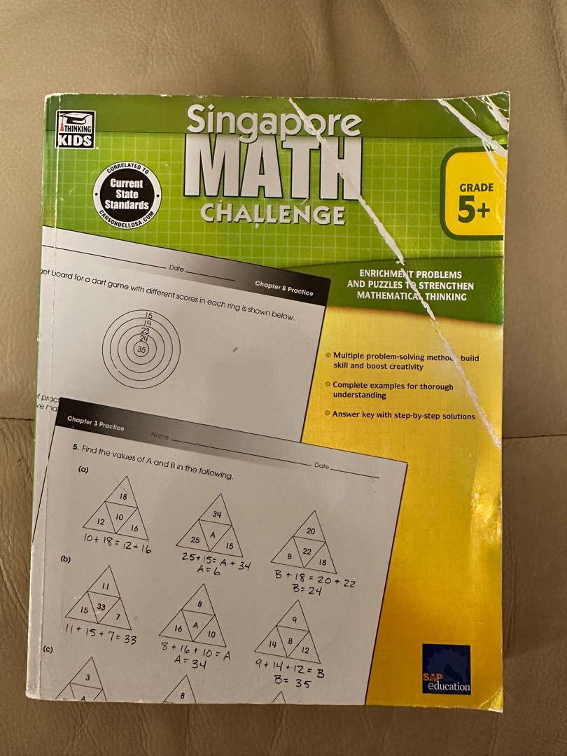 Singapore Math Grade 5, 興趣及遊戲, 書本 & 文具, 補充練習 - Carousell