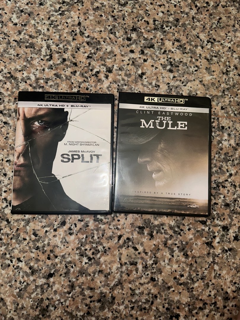 Split & The Mule 4K Ultra HD Blu-ray Movies, Hobbies & Toys, Music & Media, CDs & DVDs on Carousell