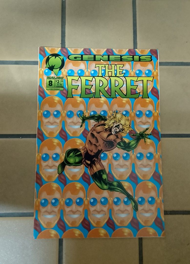 The Ferret #8 ( Willie Peppers - Cover Art ) Malibu Comics, Hobbies ...