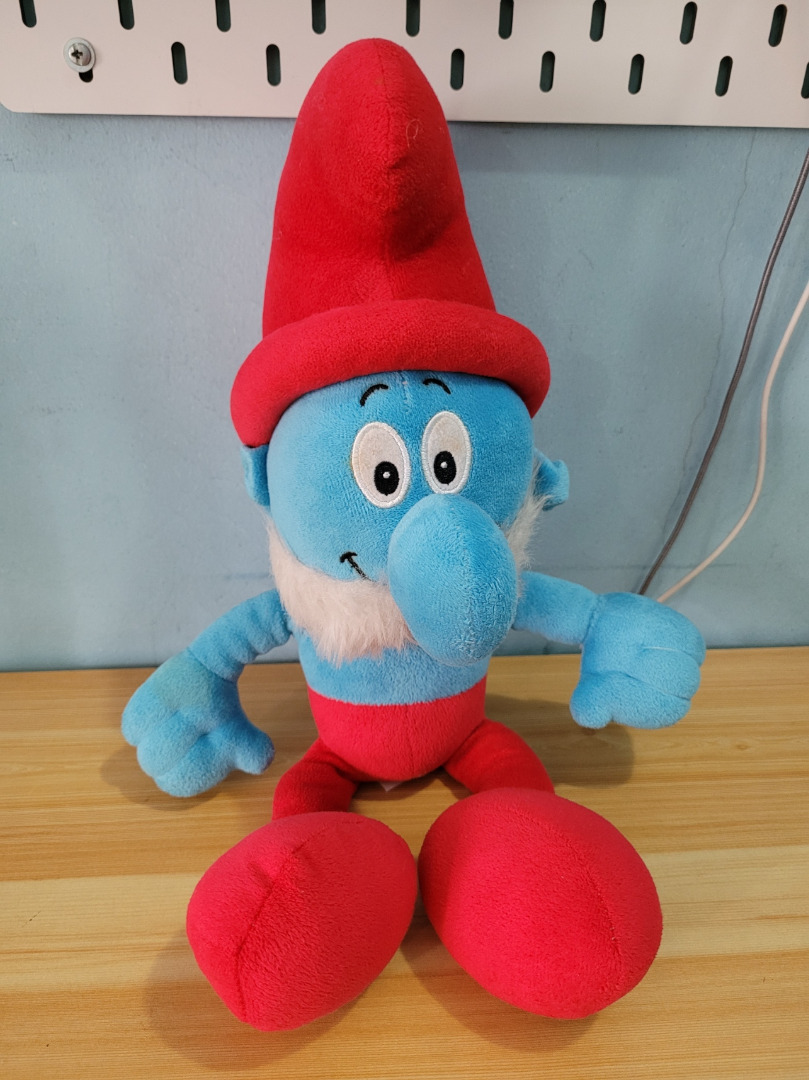 The Smurfs Papa Smurf Plush Stuffed Toy, Hobbies & Toys, Toys & Games ...