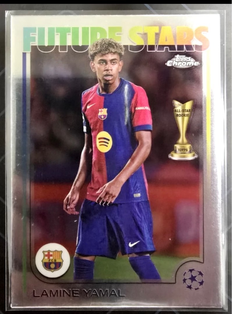 Topps Chrome Future Stars Lamine Yamal Card, Hobbies & Toys, Toys ...