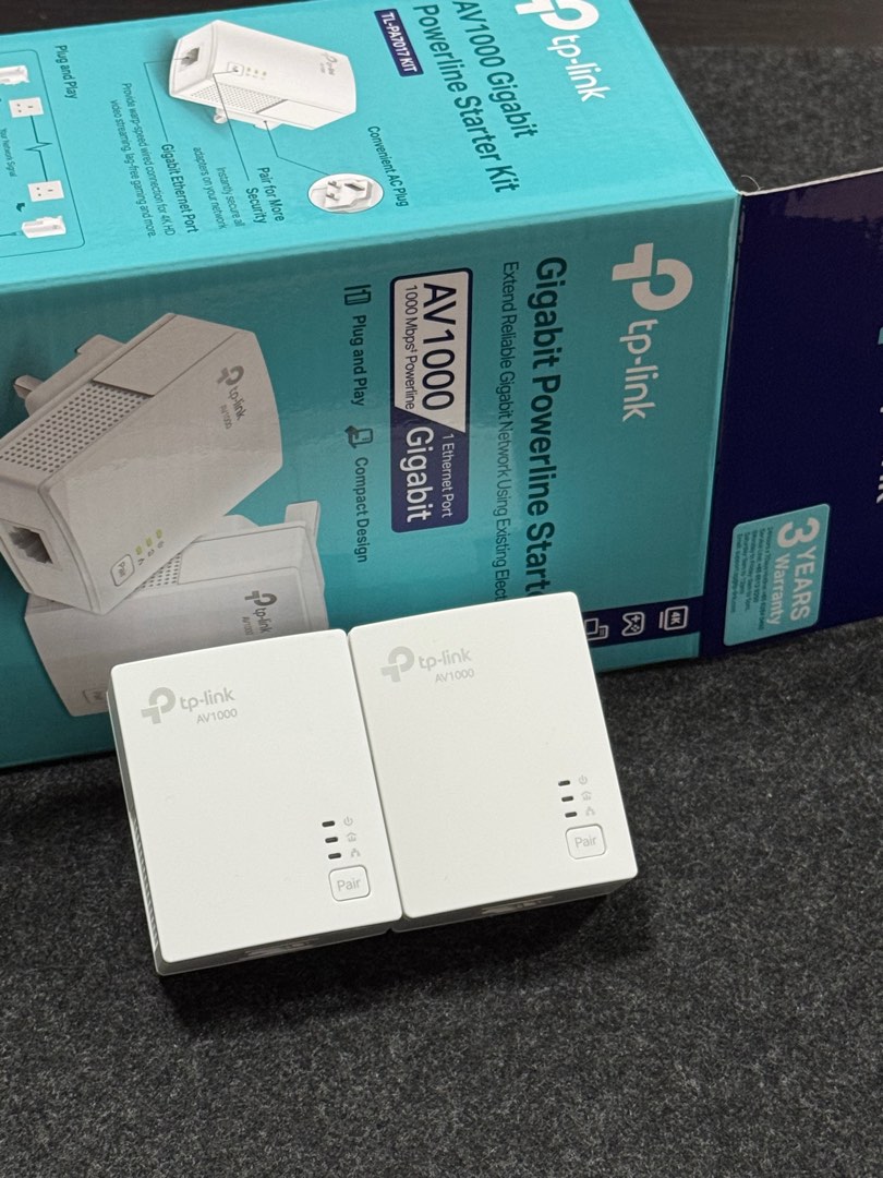 TP-Link AV1000 Gigabit Powerline Starter Kit, Computers & Tech, Parts ...
