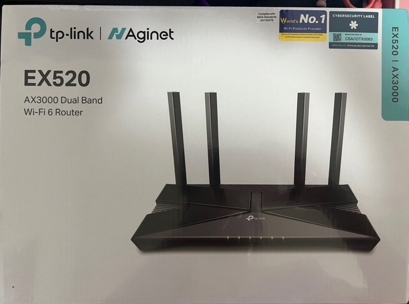 TP-Link EX520 AX3000 Dual Band Wi-Fi 6 Router, Computers & Tech, Parts ...