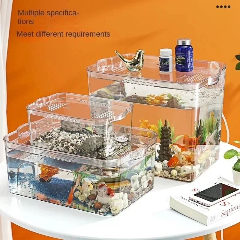 Transparent Square Fish Tank High Quality Plastic Goldfish Tank ...
