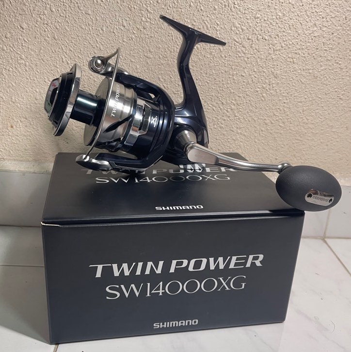 Twinpower shimano twin power fishing spinning reel SW salt water 14000 ...