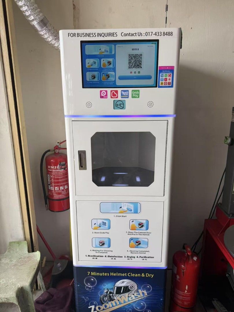 Vending Machine Cleaning helmet, Furniture & Home Living, Outdoor ...