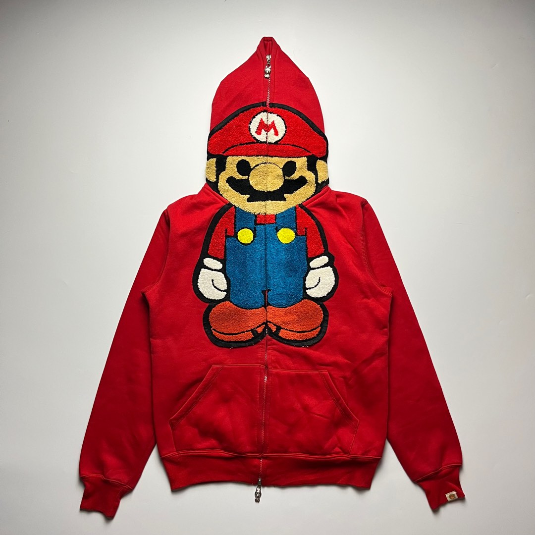 Vintage Baby Milo X Super Mario by A Bathing Ape Full Zip Hoodie, Men's ...