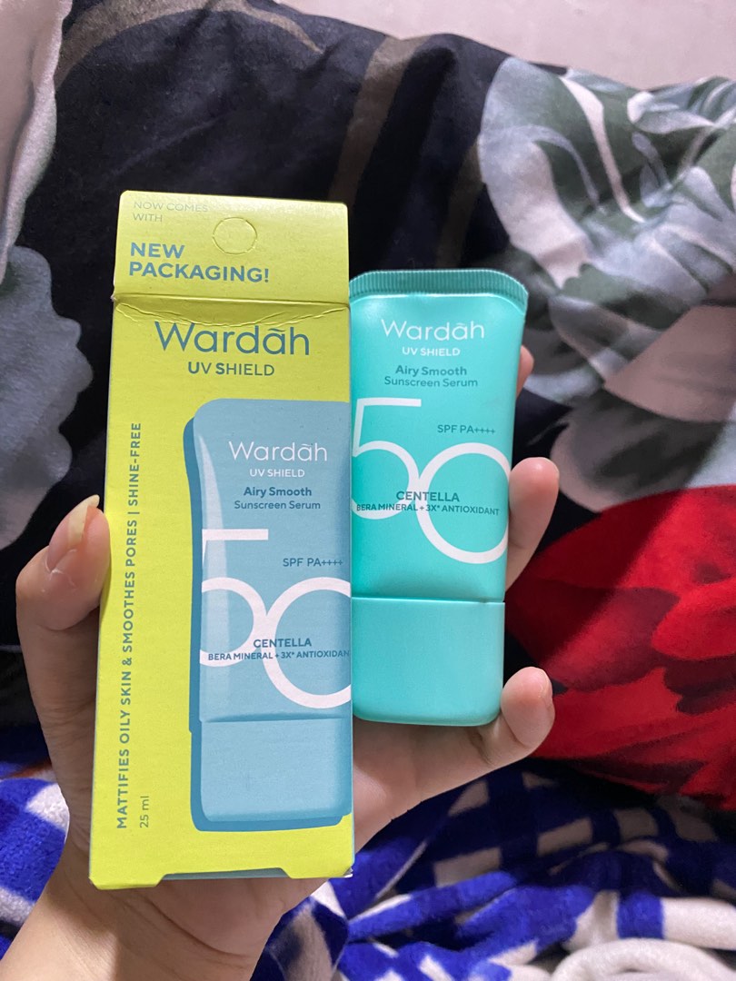 Wardah Airy Smooth Sunscreen Serum, Kesehatan & Kecantikan, Kulit ...
