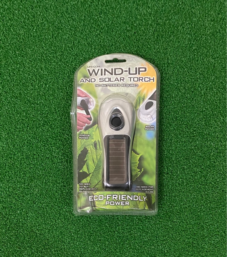 Wind-Up (crank) and Solar Torch - No battery needed (working ...