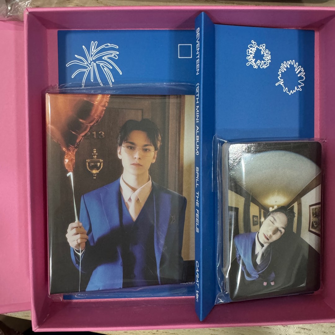 WTS SVT STF CARAT VER VERNON Spill the feels BINDER PC, Hobbies & Toys ...