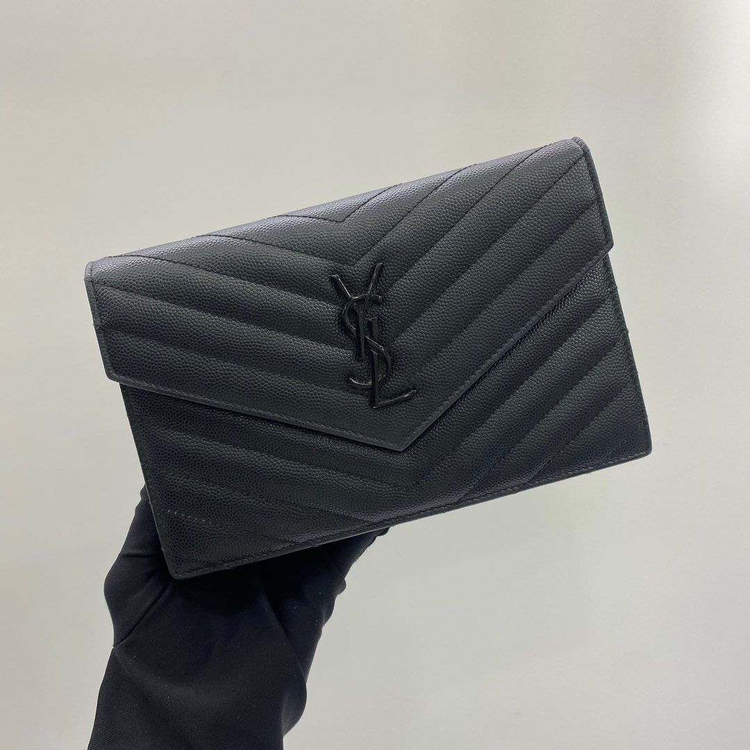 YSL ENVELOPE WALLET ON CHAIN 393953 BAG 257006195 *, Luxury, Bags ...