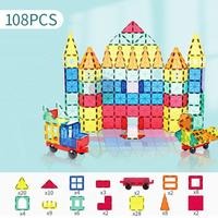 108pcs Magnetic Tiles Set 3D Building Block Mainan Ubin Magnetik, Bayi & Anak, Lainnya di Carousell