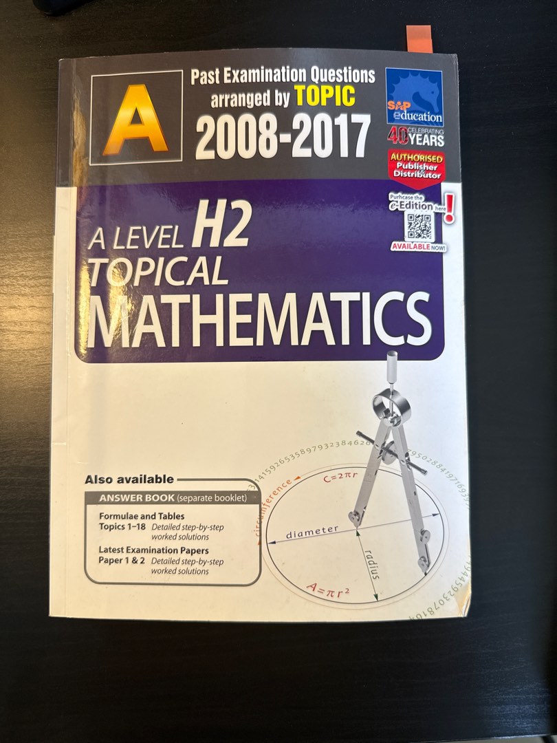 A Level H2 Topical Mathematics Textbook, Hobbies & Toys, Books ...