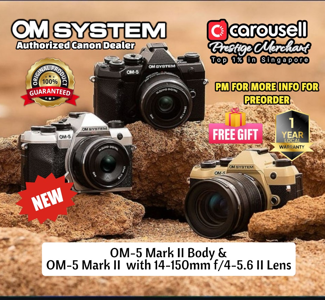 🎉AVAILABLE PRE ORDER NOW🎉OM SYSTEM OM-5 Mark II & OM-5 Mark II with 14 ...