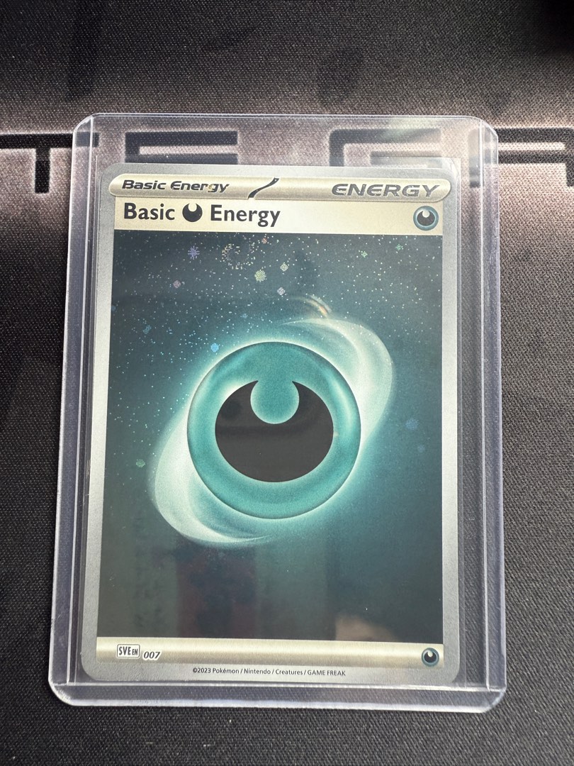 Basic Darkness Energy Card - SVE EN 007 Pokemon card TCG, Hobbies ...