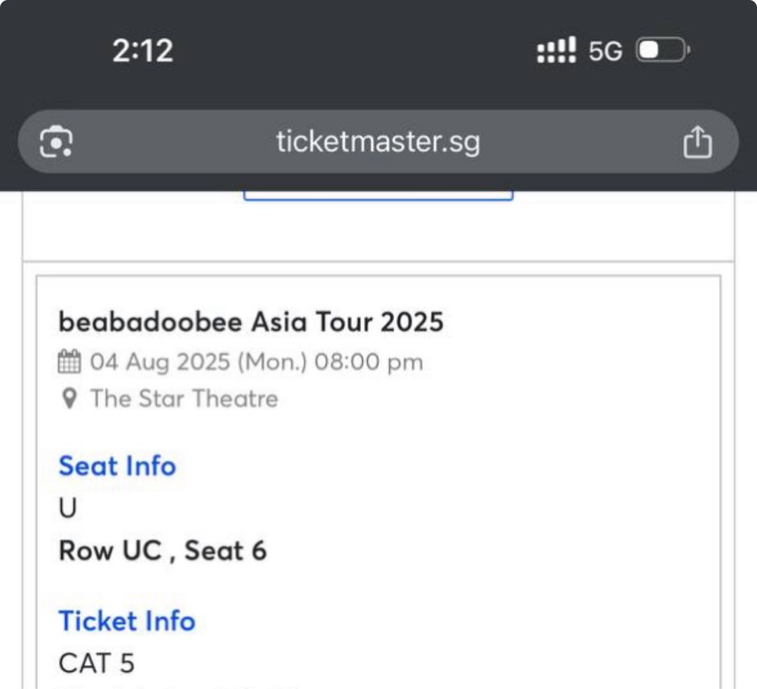 Beabadoobee concert LTS, Tickets & Vouchers, Event Tickets on Carousell