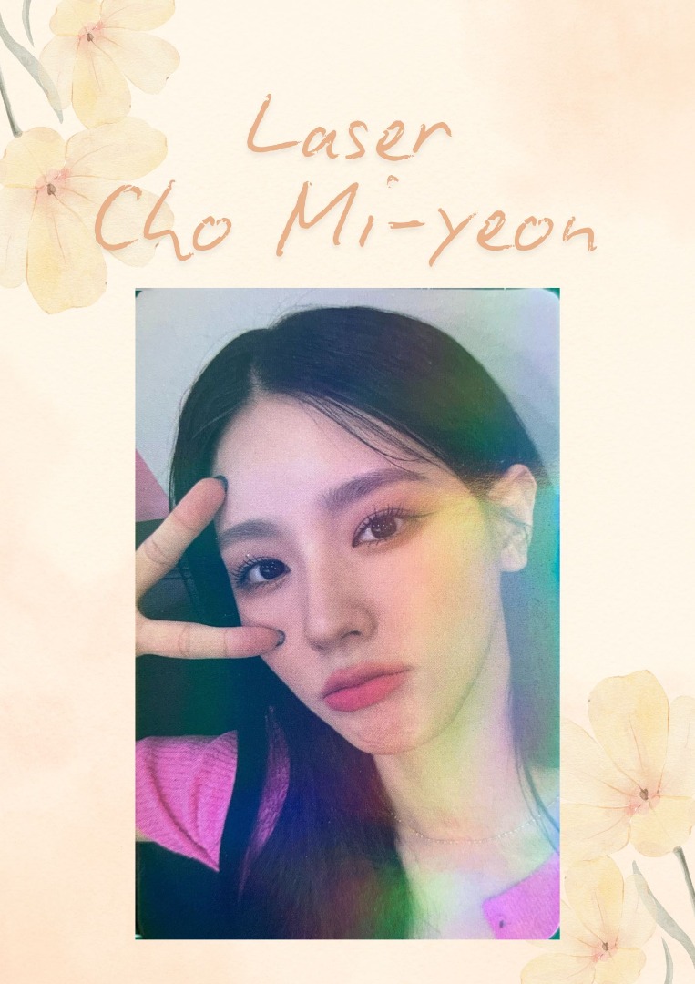 Cho Mi-yeon Laser Photocard, Hobbies & Toys, Memorabilia & Collectibles ...