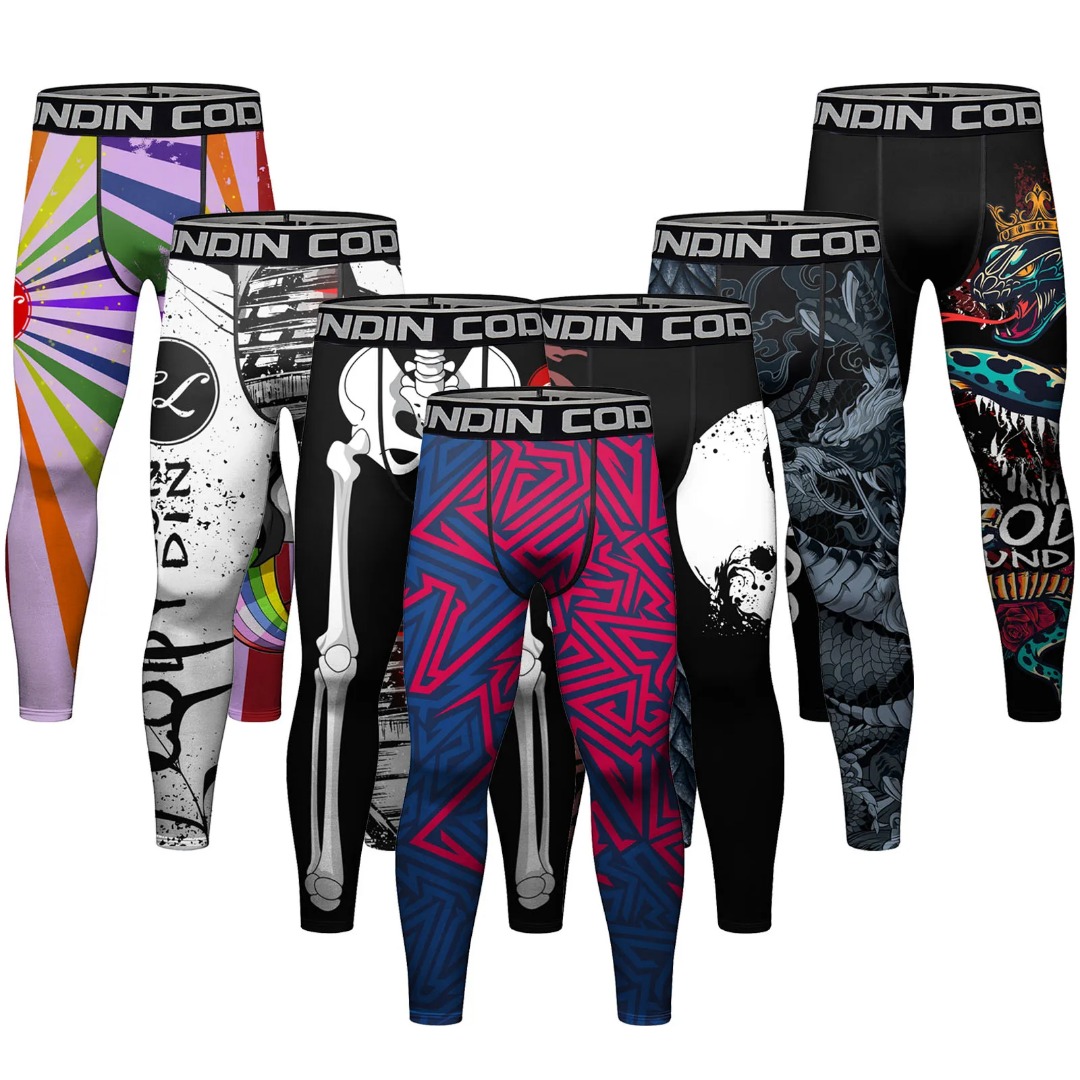 Cody Lundin MMA Clothing Men Full Subliamtion Print Leggings Sport ...
