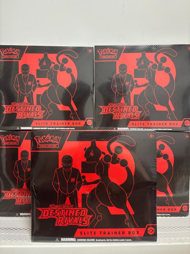 Destined Rivals ETB Pokemon TCG, Hobbies & Toys, Toys & Games on Carousell