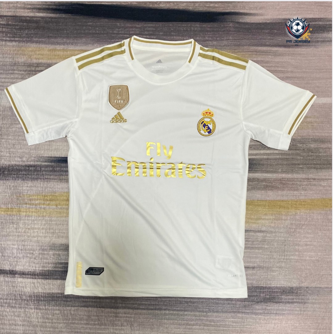 Football Jersey Real Madrid Gold kit, Men's Fashion, Tops & Sets ...