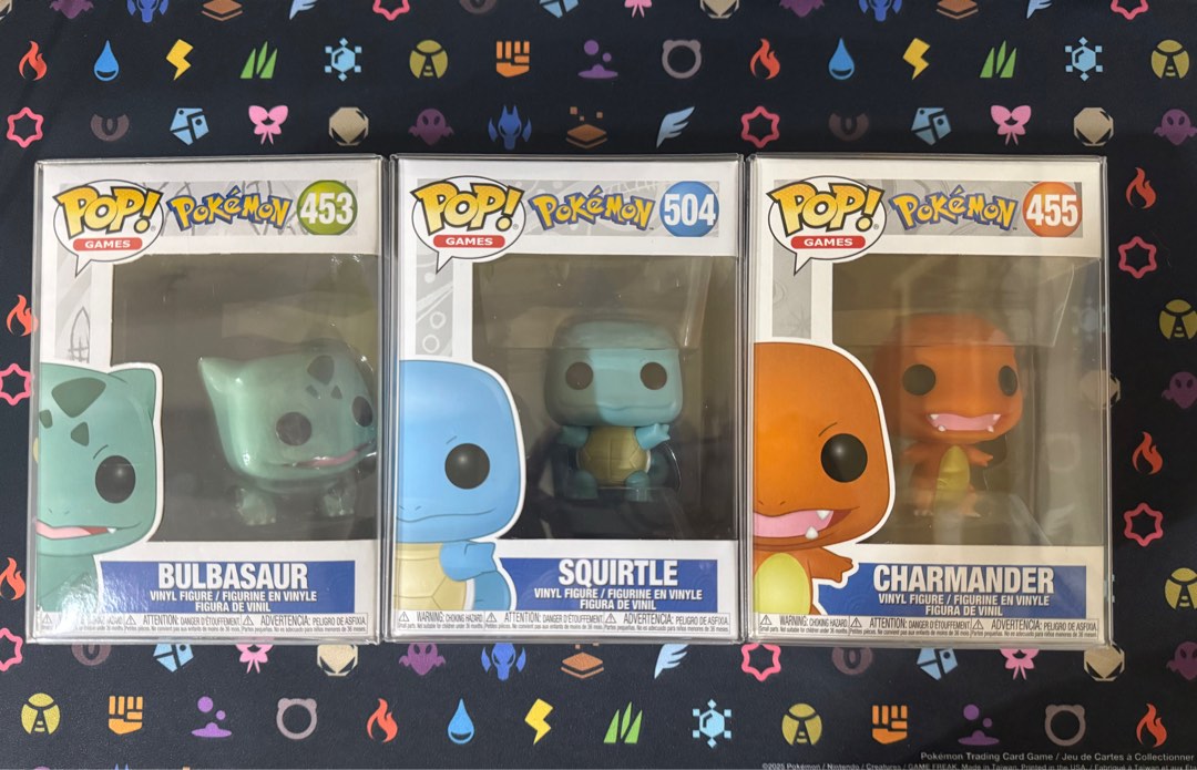 Funko Pop Pokemon Gen 1 Starters Set, Hobbies & Toys, Toys & Games on ...