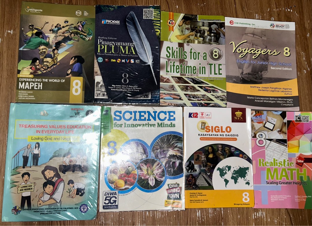 grade 8 books, Hobbies & Toys, Books & Magazines, Textbooks on Carousell