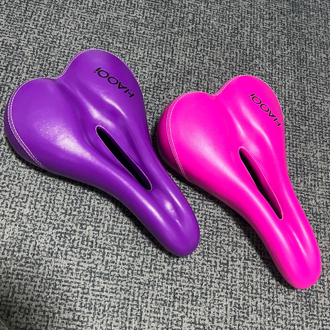 Comfy Saddle Seat Bicycle Purple Hot Pink Folding Bike MTB Fixie Road ...