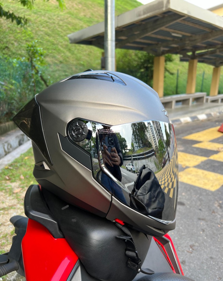 Helmet Zeus LH-613 (2 alam/fullface and half face), Motorbikes on Carousell